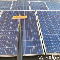 China 55cm Big Head Carbon Fiber Telescopic Handle Manual Water Spray Brush 11.4m for Solar Panel Roof Window Cleaning for sale