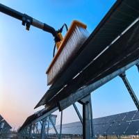 China 11.4m Carbon Fiber Manual Spray Brush for Solar Panel Cleaning with Water Tap Connection for sale
