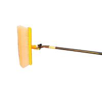 China Aluminum Alloy Portable Solar Panel Cleaning Kit 9m Telescopic Handle Water Spray Brush for sale