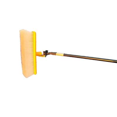 China Aluminum Alloy Portable Solar Panel Cleaning Kit 9m Telescopic Handle Water Spray Brush for sale