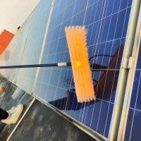 China Manual Water Spray Brush 35cm Width 9m Telescopic Handle for Solar Panel Cleaning for sale