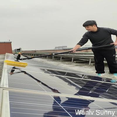 China Aluminum Alloy Handle Solar Panel Cleaning Brush Wet Wash 1.2m for WLS3 Automation for sale
