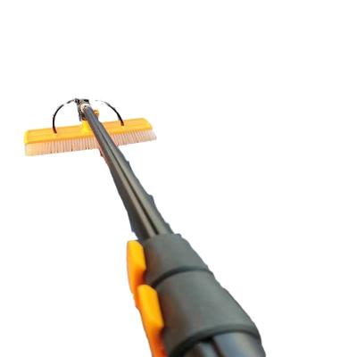China 6.0M Solar Panel Cleaning Brush with Water Hose Connect to Faucet or Pump for sale