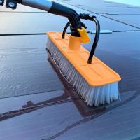 China Professional Solar Panel Cleaning Brush with Connecting Tap and 4.8 M Extended Handle for sale