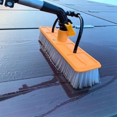 China Professional Solar Panel Cleaning Brush with Connecting Tap and 4.8 M Extended Handle for sale