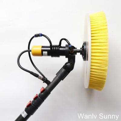 China Extendable 7.5m Handle Solar Panel Cleaning System Single Head Rotary Brush for Photovoltaic Plants for sale