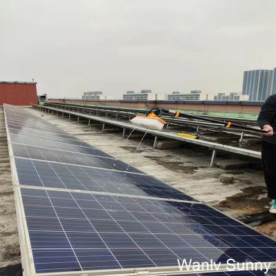 China Customization Solar Panel Cleaning Brush with 35 Cm Nylon Head and Aluminum Alloy Handle for sale