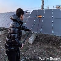 China Wanlv Sunny Manual Water Spray Brush 3.6m-11.4m for Solar Panel Window Glass Cleaning for sale