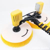 China Carbon Fiber Solar Panel Washing Brush Telescopic Rod 1.5-7.5m AC110-240V for sale