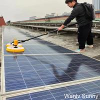 China Carbon Fiber Solar Panel Washing Brush Telescopic Rod 1.5-7.5m AC110-240V for sale