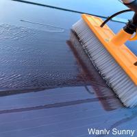 China 55 Cm Width Brush Head Manual Clean Type Water Powered Cleaning Brush for Solar Panel for sale