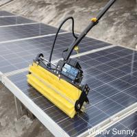 China Electric Solar Panel Cleaning Brush with Telescopic Pole 1.2m for Photovoltaic Plant Maintenance for sale