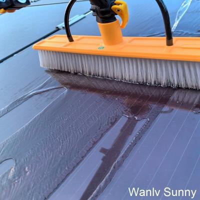 China Solar Water Spray Brush 9m Handle for Photovoltaic Farm Cleaning with Water Pipe Connection for sale