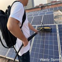China Aluminum Alloy Electric Rolling Brush for Solar Panel Cleaning with 3.5m Telescopic Handle for sale
