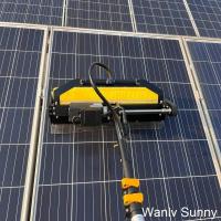 China 3.5m Telescopic Pole Dual Electric Rolling Brush for Solar Panel Cleaning for sale