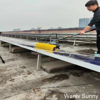 China Nylon Yarn Brush Solar Panel Cleaner Kit Electric Rolling Brush 1200mm for PV Panel Cleaning for sale