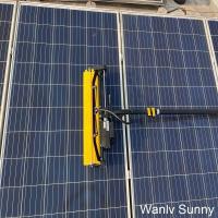 China Nylon Yarn Brush Solar Panel Cleaner Kit Electric Rolling Brush 1200mm for PV Panel Cleaning for sale