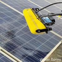 China 5.5m Scalable Handle Solar Panel Cleaning System with Brush-Less Motor and 4 Sections for sale