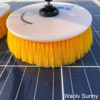China Aluminum Alloy Telescopic Rod Solar Panel Cleaning Brush 3.5m 7.5m for Large Angle PV Panels for sale