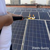 China Double Disc Rotating Brush for Solar Panel Cleaning 40cm Width 180W Motor for sale