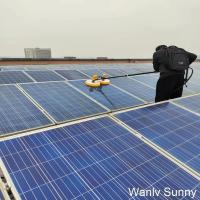 China Double Disc Rotating Brush for Solar Panel Cleaning 40cm Width 180W Motor for sale