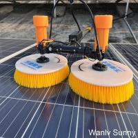 China Double-Head Spin Washing Brush Solar Panel Cleaning System 180W 24V for Power Plant Maintenance for sale