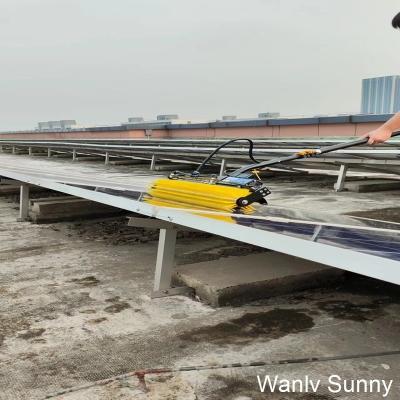 China Physical Cleaning Lithium Battery Powered Rolling Brush for Solar Panel Maintenance for sale