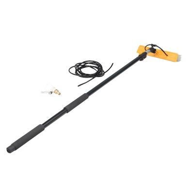 China 11.4m Carbon Fiber Telescopic Pole Water Spray Brush for High Altitude Solar Panel Cleaning for sale