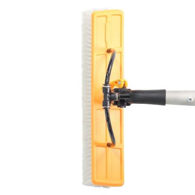 China Wanlv Telescopic Carbon Fiber Pole Manual Water Spray Brush for Solar Panel Cleaning 10m for sale