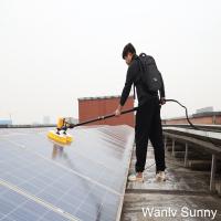 China Aluminum Alloy Pole Water Powered Solar Panel Cleaning System with Extendable Handle for sale