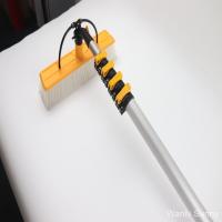China Carbon Fiber PV Panel Cleaning Brush 80cm 3.5-7.5m Telescopic Rod Solar Panel Cleaner for sale
