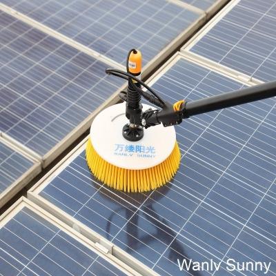 China Cold Water Cleaning Process with Aluminum Alloy Telescopic Pole Solar Panel Cleaner for sale