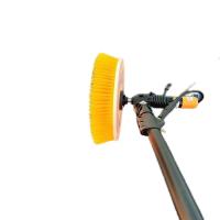 China Manual Clean Matched Pressure Pump and Extended Water Pipe Spin Solar Panel Cleaning Brush for sale