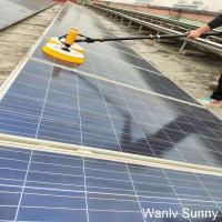 China Double-Head Rotating Brush Solar Panel Cleaning Tool 24V 180W for Photovoltaic Plants for sale