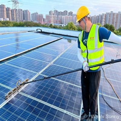China Aluminum Alloy Pole Manual High Pressure Cleaning Brush 3m for Solar Panel Cleaning Portable Durable for sale