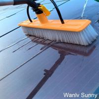 China Manual Spray Brush Solar Panel Cleaning Brush Carbon Fiber Handle 10m 32.8ft for sale