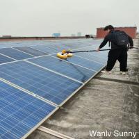 China Solar Scrubbers Double-Disc Rotary Brush for Cleaning Photovoltaic Panels AC110-240V 40cm for sale