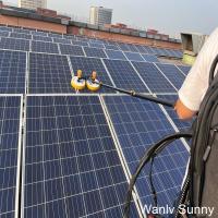 China Solar Scrubbers Double-Disc Rotary Brush for Cleaning Photovoltaic Panels AC110-240V 40cm for sale