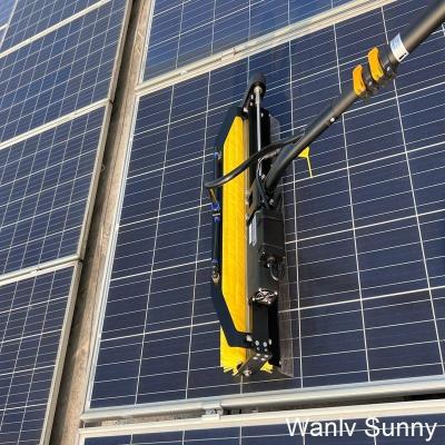 China 7.5m 24ft Telescopic Solar Panel Cleaning Pole with Roller Brush Water Fed for sale