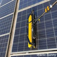 China 1 Electric Solar Panel Cleaning Brush with Aluminium Alloy Pole and Rotating Function for sale