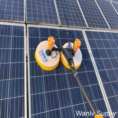 China Solar Panel Cleaning Tool with 7.5 Meters Handle and Long-Lasting Nylon Bristles for sale