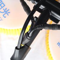 China Nylon Yarn Solar Panel Brush Double Disc Rotary 40cm Cleaning Width AC110 240V for sale