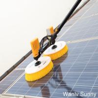 China Nylon Yarn Solar Cleaning Brush with Aluminum Alloy Telescopic Rod 1.5m-7.5m for Photovoltaic Station for sale