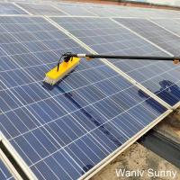 China Manual Spray Brush Solar Panel Cleaning Kit 4.8m Extended Handle Cold Water Tool for sale