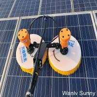 China Double Head Spin Brush for Photovoltaic Cleaning 40cm Width 180W Motor for sale