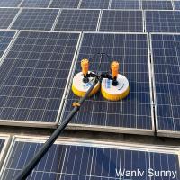 China Electric Solar Panel Cleaning Brush Double Head Rotating 24V 180W Telescopic Rod 3.5m for sale