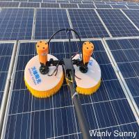 China Electric Rotating Brush Solar Panel Cleaning Equipment 24V 180W Telescopic Rod 3.5m for sale