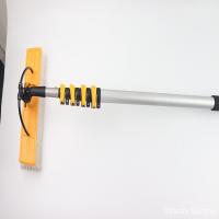 China Solar Panel Cleaning Brush with Aluminum Alloy Rod 80cm Brush Head 3.5-7.5m Telescopic Pole for sale