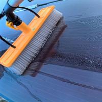 China Manual Solar Panel Cleaning Kit with 55cm Nylon Brush and Mini Lithium Battery Water Pump for sale