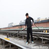 China Single Head Rotary Brush Solar Panel Cleaning Brush with 3m Extension Rod for High Altitude for sale